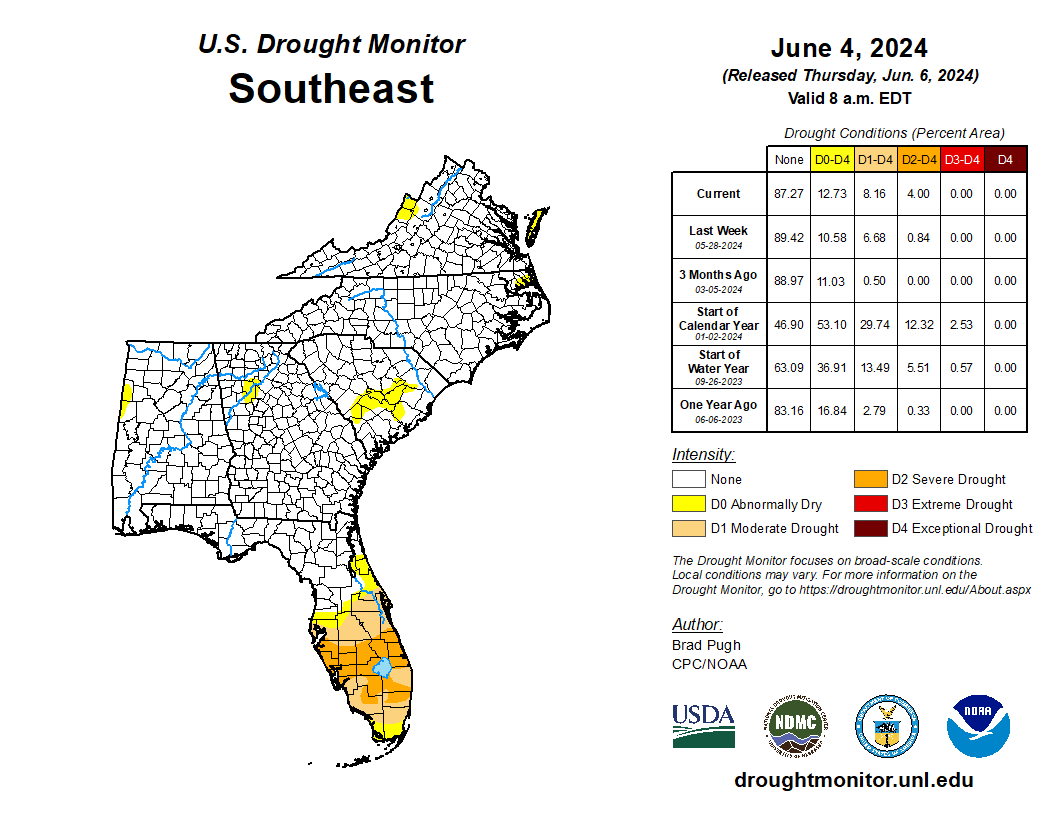 Drought Monitor: Dry Conditions Worsening in Southern Florida ...