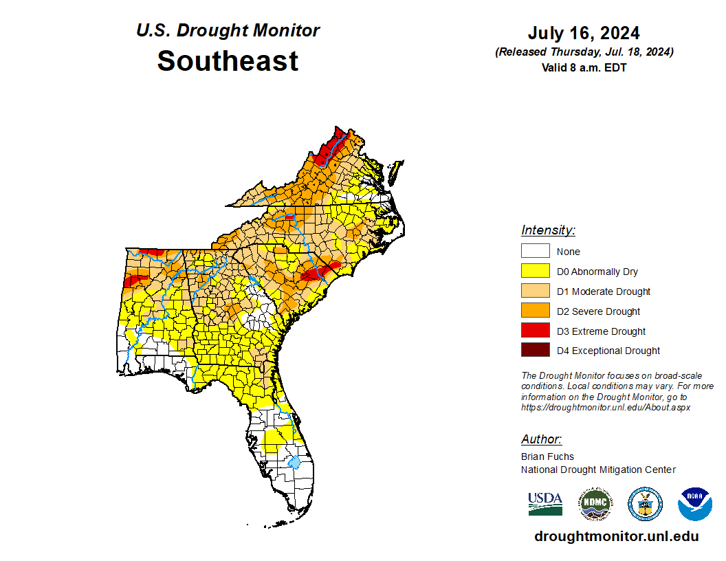 Dry Weather Update: Extreme Drought Observed in North Alabama ...